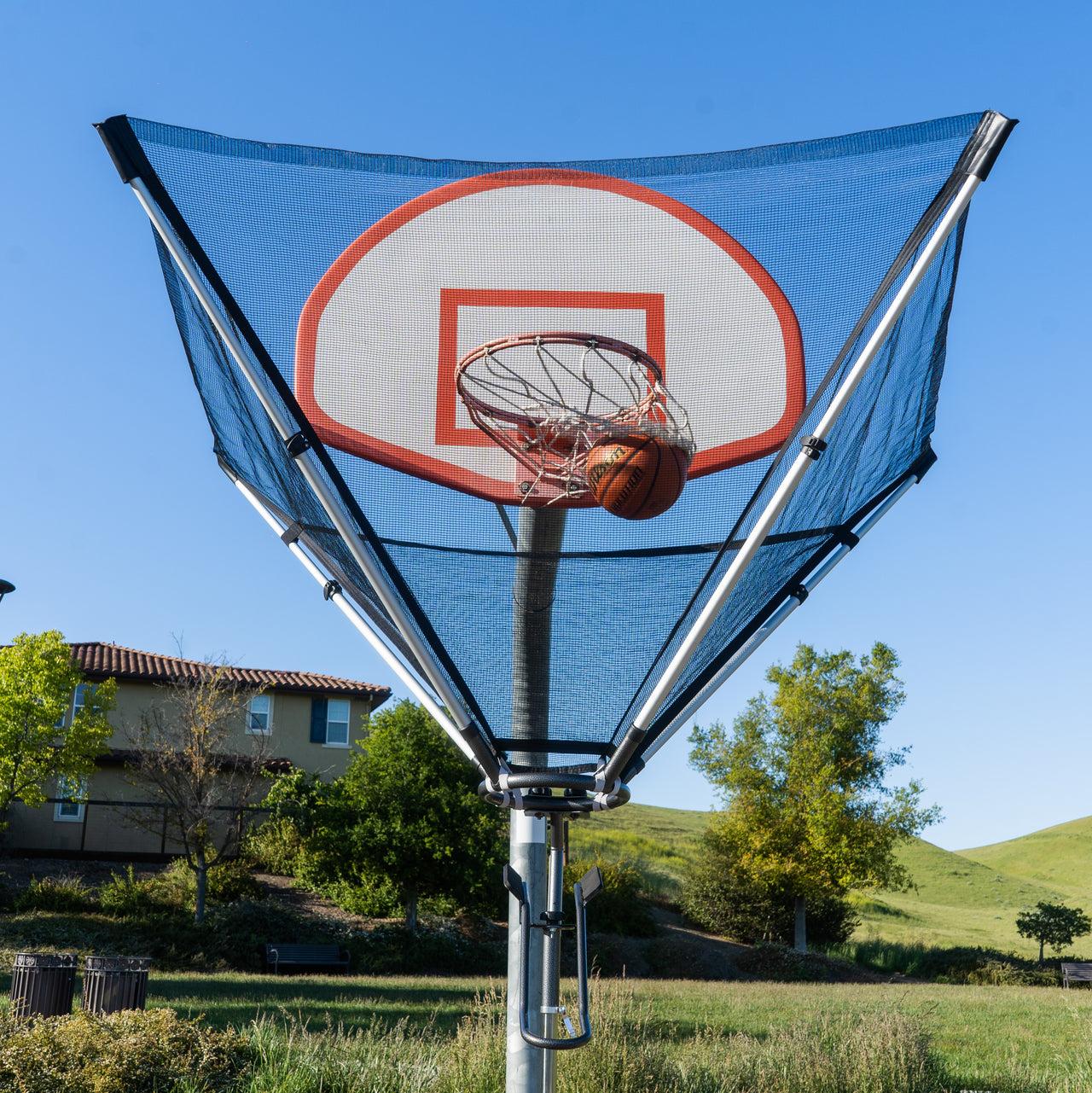 SwishGrid Basketball Rebounding Machine & Shot Trainer